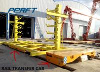 China 10 T Cable Drum Plate Rail Transfer Cart for industrial warehouse material transportation for sale