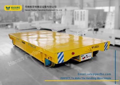 China high quality 50t industry battery powered transfer flat cart on rail for sale