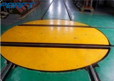China 10t Material Handling Turntable 360 Degree Free Rotation Transfer Bogie To Rotate Trailer for sale