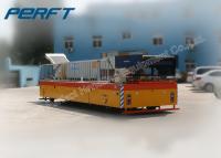 China 50 ton Motorized Carbon Steerable Industrial Transfer Trolley for Heavy Duty Industrial Material Handling for sale