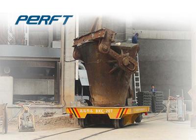 China Molten Iron Casting Rail Ladle Transfer Car With High Temperature Resistant for sale
