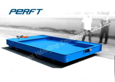 China 20 Ton Trackless Battery Transfer Cart , Industrial Transfer Vehicle With Weighing Function for sale