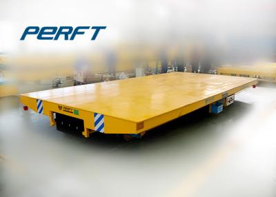 China Flat Low Voltage Rail Battery Powered Cart For Heavy Material Transfer for sale