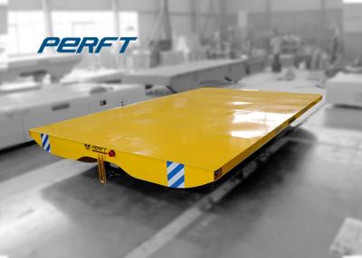 China Factory Use Flat Steel Structure 1435mm Rail Gauge Industrial Transfer Trolley for sale