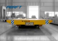 China Industrial Motorized Transfer Trolleys On Track , Heavy Load Cart For Transporting Steel for sale