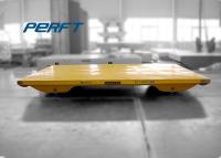 China Industrial Motorized Transfer Trolleys On Track , Heavy Load Cart For Transporting Steel for sale