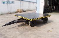 China 1-200 Ton Steel Frame Material Transfer Cart Trailer For Tractor Truck Handling Goods for sale