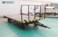 China 1-200 Ton Steel Frame Material Transfer Cart Trailer For Tractor Truck Handling Goods for sale