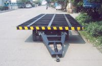 China 1-200 Ton Steel Frame Material Transfer Cart Trailer For Tractor Truck Handling Goods for sale