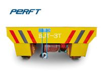 China Yellow Color Motorized Material Transfer Cart On Rail With Ladle Shuttle System for sale
