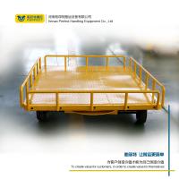 China custom 1-200 ton heavy duty industrial trailer towed by forklift free turning trackless transfer trailer for sale