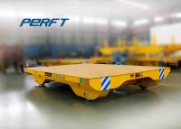 China 10t electric battery powered steel plant transfer trolley on concrete floor for sale
