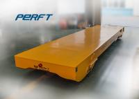 China Low Voltage Rail Transfer Cart For Workshop Cargo Delivery , Table Size Customized for sale