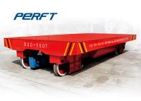 China Battery Powered Ladle Transfer Car , Industrial Flat Bed Rail Transfer Trolley for sale