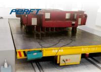 China Battery Powered Ladle Transfer Car , Industrial Flat Bed Rail Transfer Trolley for sale