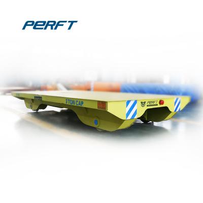 China Heavy Cargoes Handling Cross Rail Transfer Trolley For Industrial , Customized Color for sale