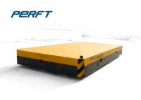 China Yellow Battery Transfer Cart Motorized Trackless Bogie Handling Coil For Workshop for sale