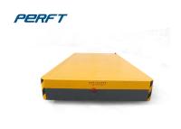 China Yellow Battery Transfer Cart Motorized Trackless Bogie Handling Coil For Workshop for sale