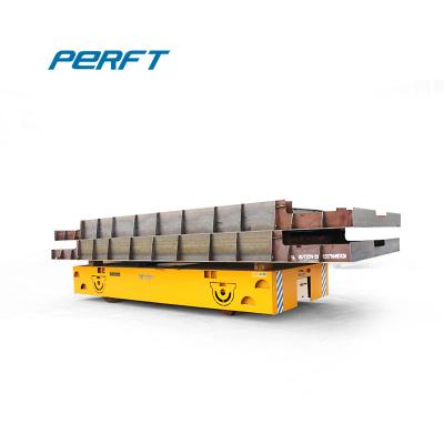 China Rubber Wheel Battery Transfer Carriage , Industrial Transfer Trolley 100 Ton Capacity for sale