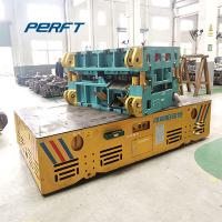 China Rubber Wheel Battery Transfer Carriage , Industrial Transfer Trolley 100 Ton Capacity for sale