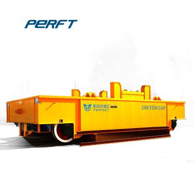 China Easy Operated Ladles Rail Transfer Cart Stainless Steel Cable Powered for sale