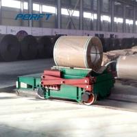 China Custom Battery Operated Steel Coil Transfer Trolley Material Handling Equipment for sale