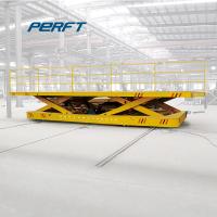 China Automatic Hydraulic Motorized Transfer Cart For Heavy Loading for sale