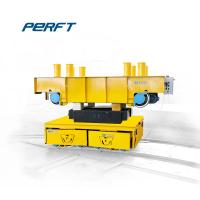 China Heavy Duty Rail Traveling Flat Electric Transfer Cart 40 Ton Cable Drum Power for sale