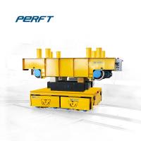 China Heavy Duty Rail Traveling Flat Electric Transfer Cart 40 Ton Cable Drum Power for sale