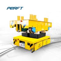 China Heavy Duty Rail Traveling Flat Electric Transfer Cart 40 Ton Cable Drum Power for sale