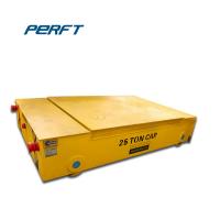 China Q235 Steel Customized Rail Transfer Cart , Flat Motorized Transfer Trolley Cart for sale