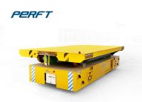 China Yellow Color Flat Battery Transfer Cart Car For Heavy Load Material Handling for sale