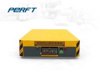 China Yellow Color Rail Battery Transfer Cart , Workshop Industrial Material Handling Carts for sale