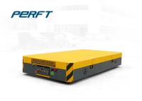 China Yellow Color Rail Battery Transfer Cart , Workshop Industrial Material Handling Carts for sale
