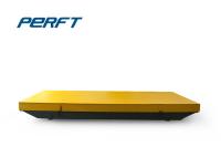 China Non Powered Track Flat Rail Transfer Cart , Custom Material Handling Carts Can Be Towed for sale