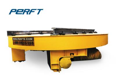 China Pallet 40T Rotating Die Transfer Cart Material Handling Turntable Trailer for sale