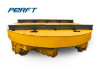 China Pallet 40T Rotating Die Transfer Cart Material Handling Turntable Trailer for sale