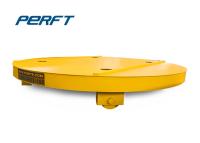 China Yellow 10 T Material Handling Turntable 90 Degree With Turntable To Rotate A Trailer for sale