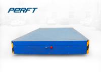 China 10 T Material Handling Carts Trackless Transfer Cart On Cement Floor Blue Color for sale