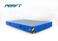 China 10 T Material Handling Carts Trackless Transfer Cart On Cement Floor Blue Color for sale