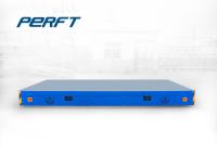 China 10 T Material Handling Carts Trackless Transfer Cart On Cement Floor Blue Color for sale