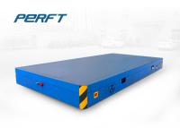 China 10 T Material Handling Carts Trackless Transfer Cart On Cement Floor Blue Color for sale