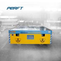 China AGV Intelligent Motorized Transfer Trolley / Electric Trackless Flatbed Trolley for sale