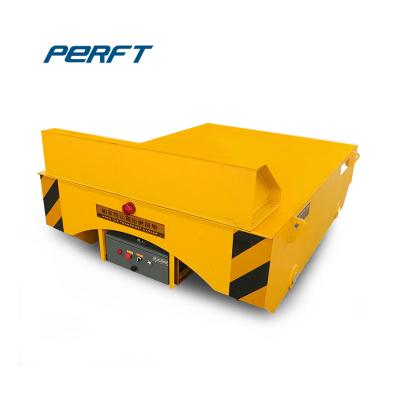China Heavy Load Conductor Rail Powered Platform Transfer Cart for sale