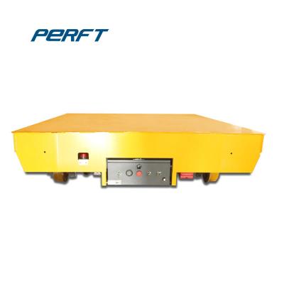 China No Rail 30 ton Heavy duty Electric battery power Flat cart Remote control cart for sale