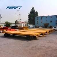 China 30t Steel Frame Material Flat Bed Platform Steerable Trailer With Non Power for sale