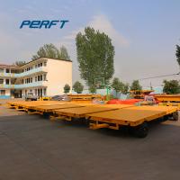 China 30t Steel Frame Material Flat Bed Platform Steerable Trailer With Non Power for sale