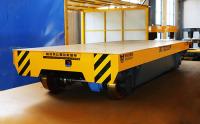China Anti Explosion Pallet Transfer Carts Steel Pipe Fabrication Light Rail Conveying System for sale