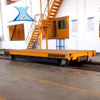 China Heavy Duty 50t Rail Transfer Trolley Material Handling Battery Power for sale