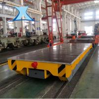 China Heavy Duty 50t Rail Transfer Trolley Material Handling Battery Power for sale